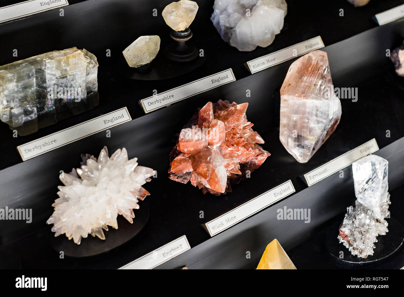 3 SEPTEMBER 2018, VIENNA, AUSTRIA: Collection of minerals of stones and ...