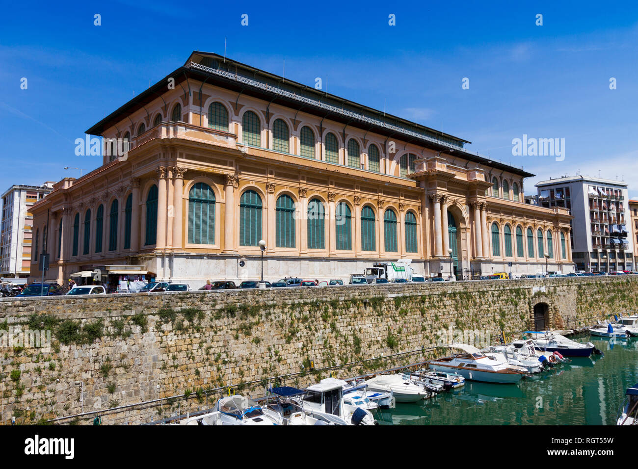 Victuals market (mercato delle vettovaglie), in Leghorn, Tuscany Stock ...
