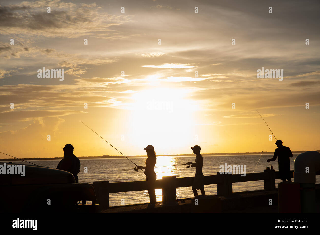 Skyway fishing pier state park hi-res stock photography and images - Alamy