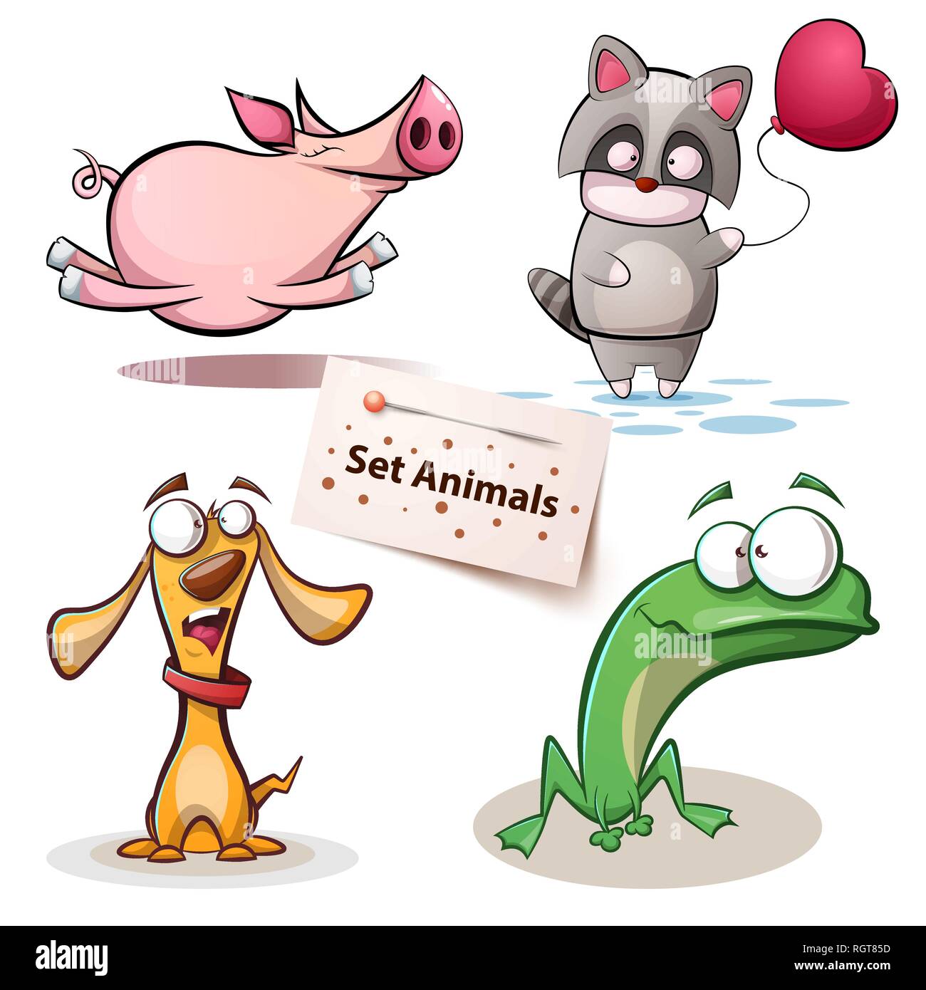 Pig cartoon face hi-res stock photography and images - Alamy