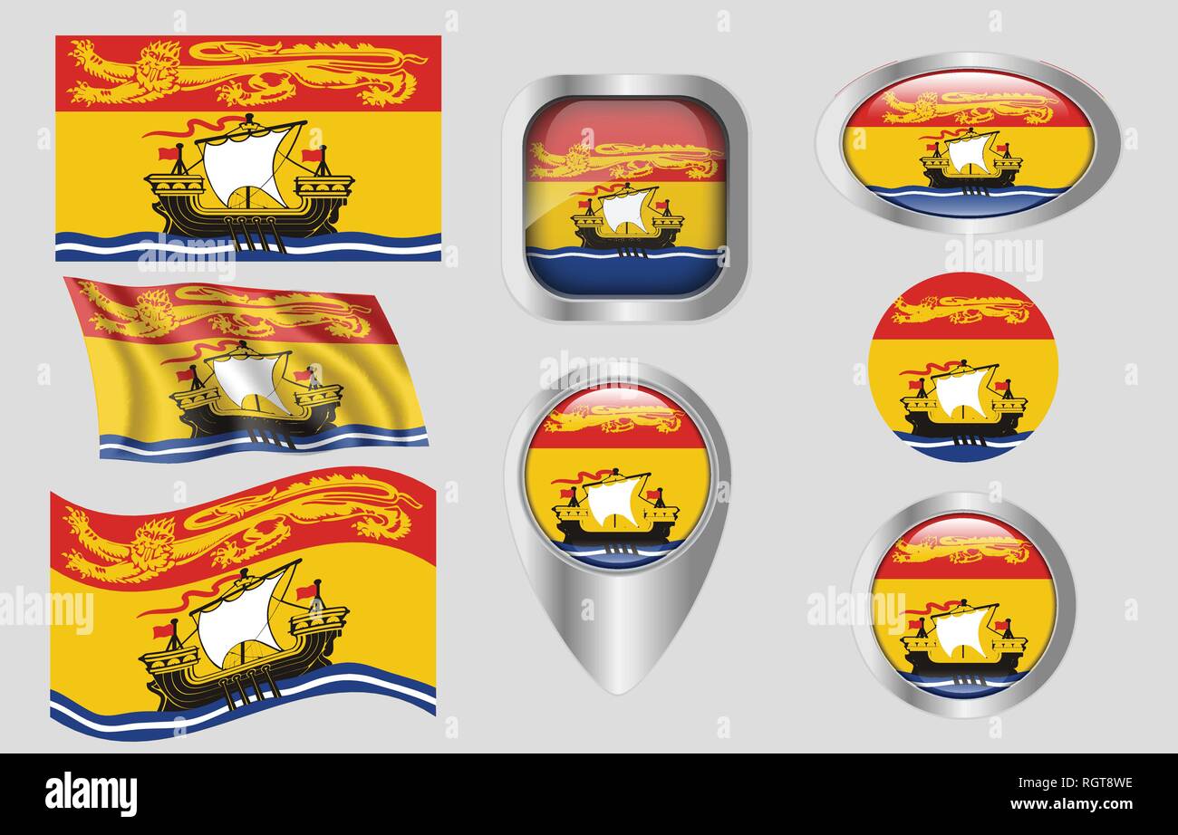 Flag of New Brunswick Stock Vector Image & Art - Alamy
