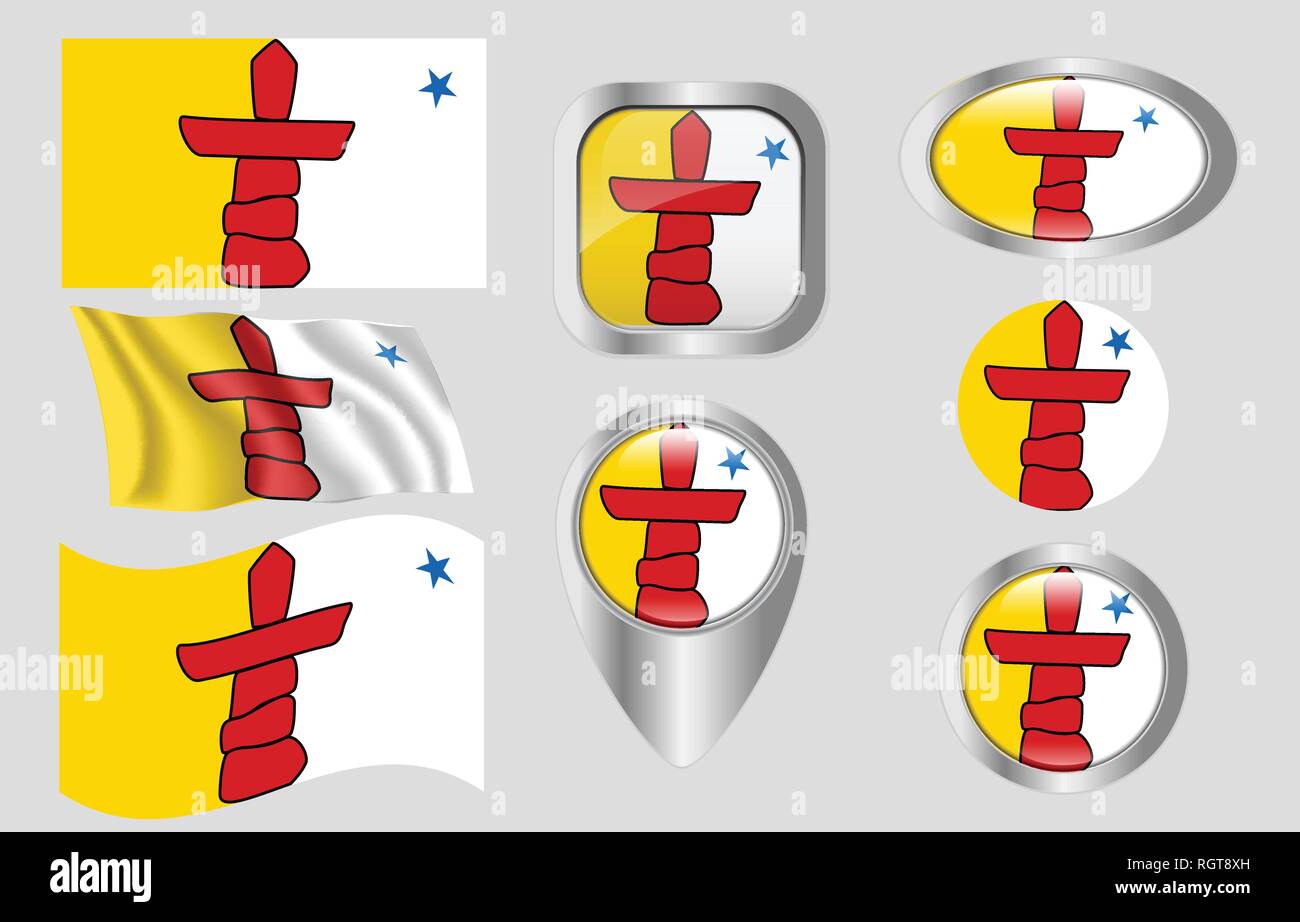 Flag of the territory of nunavut Stock Vector Images - Alamy