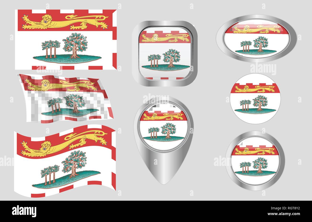 Flag of Prince Edward Island Stock Vector Image & Art - Alamy