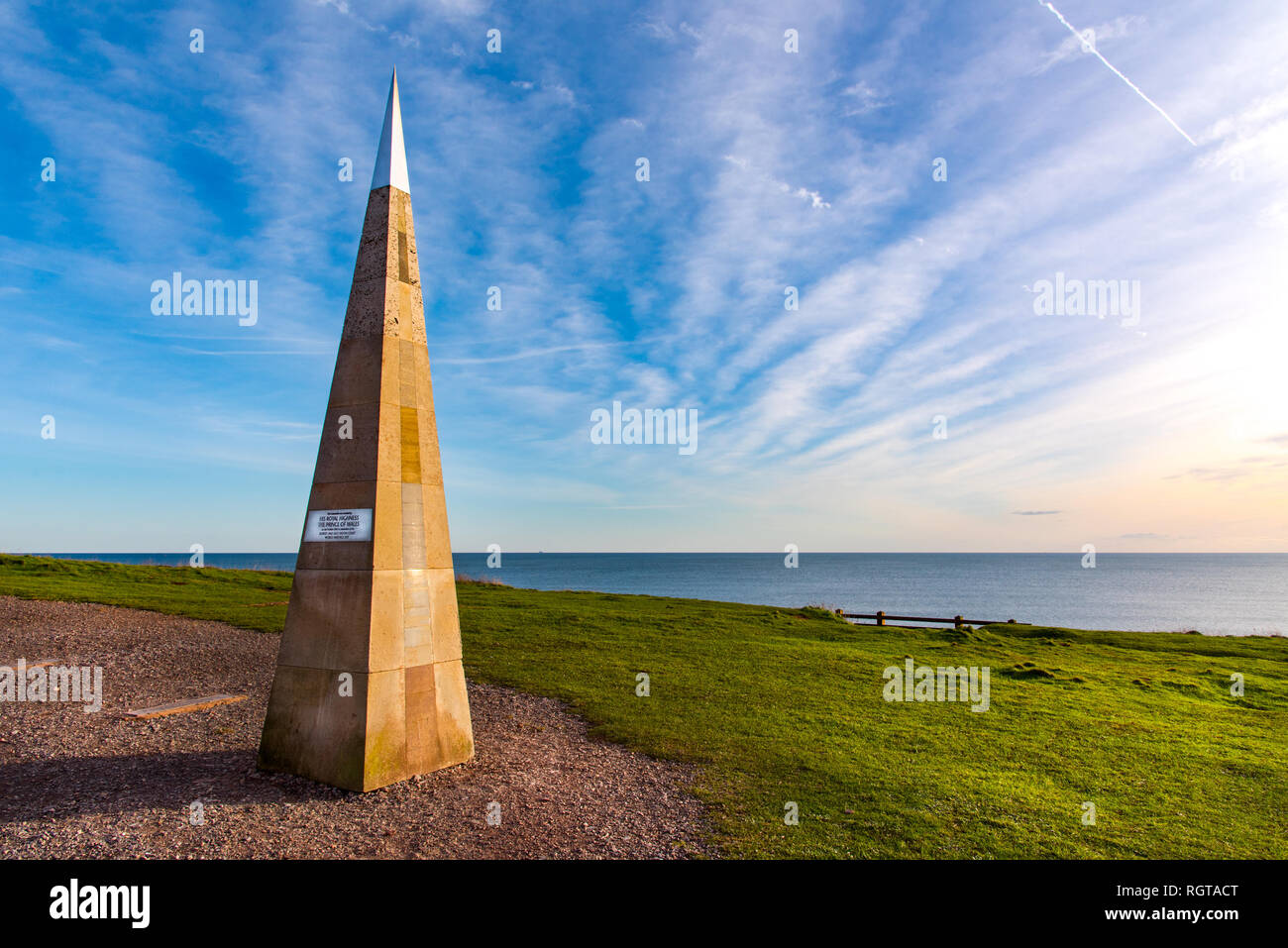The Geoneedle at Orcombe Point, Exmouth, Devon,UK. Designed by Michael ...