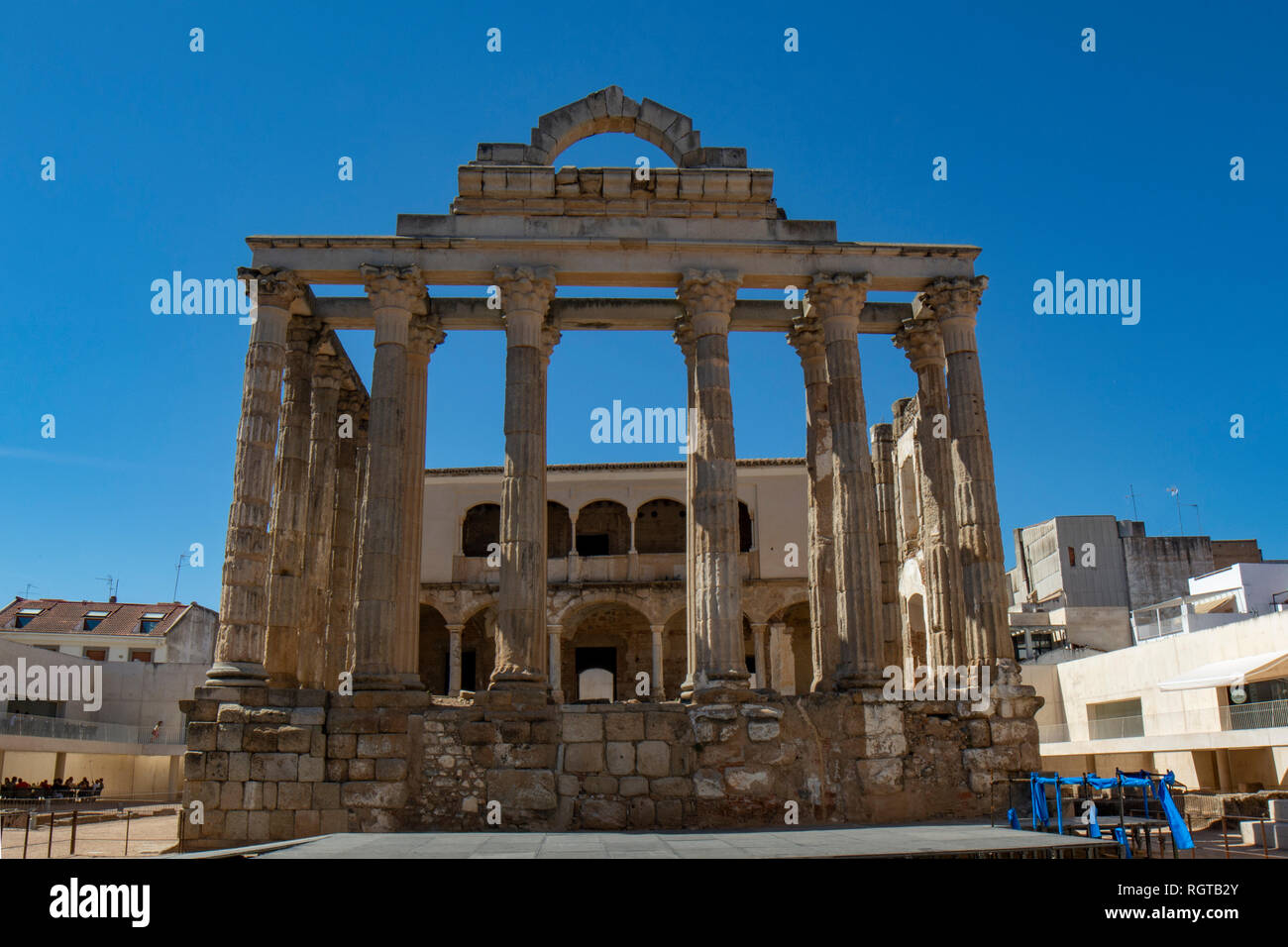Merida, Badajoz, Spain, May 2015 : Diana's temple, roman heritage in ...