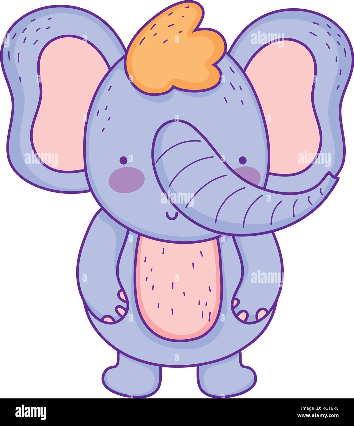 cute and little elephant character Stock Vector Image & Art - Alamy