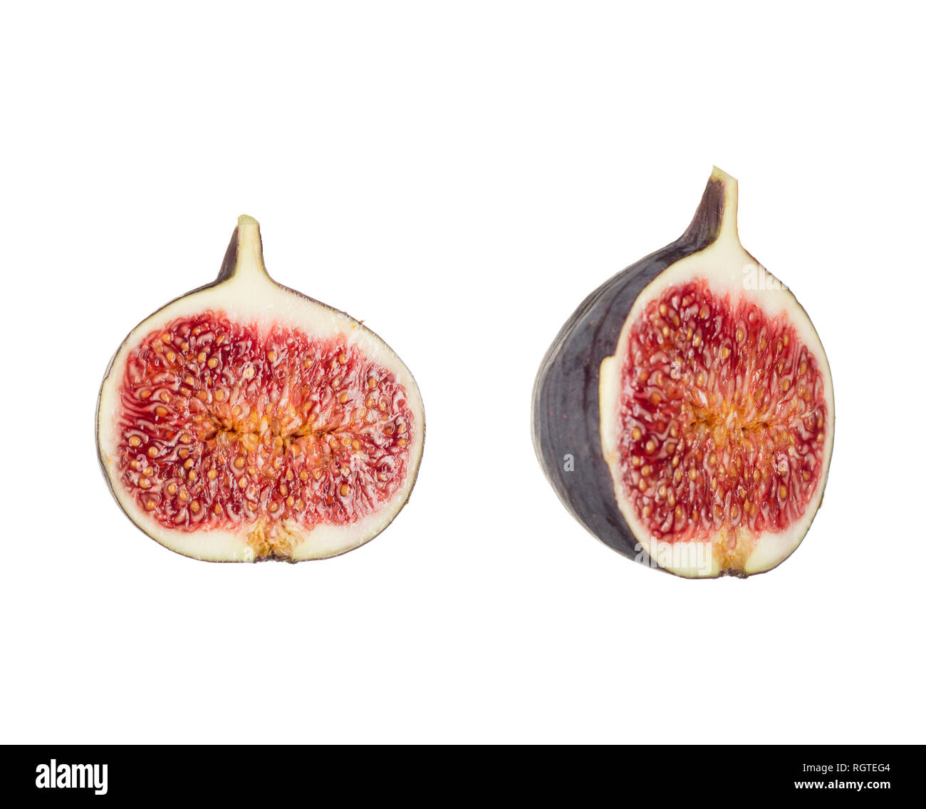 Fig fruit isolated white background Stock Photo - Alamy