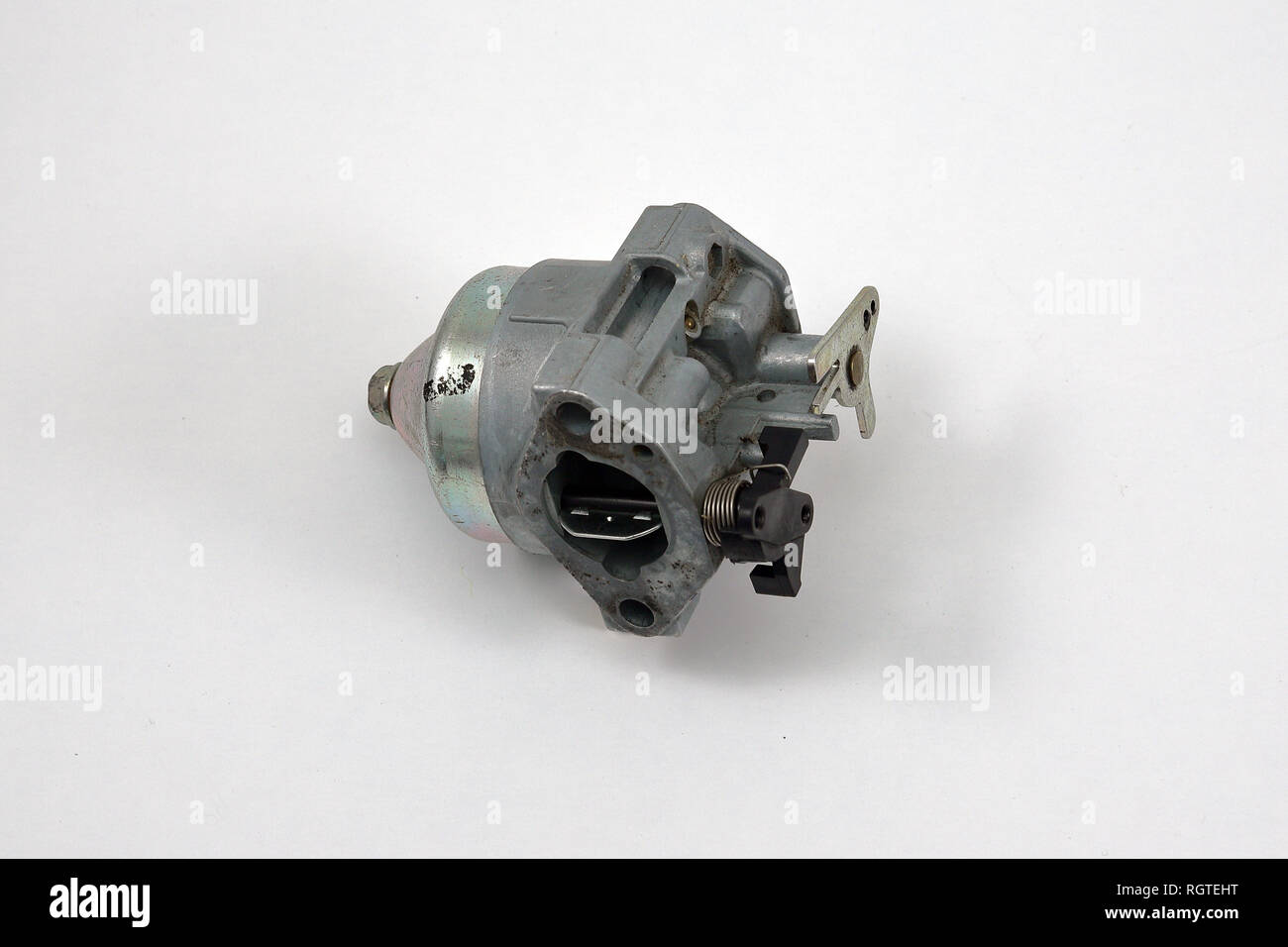 Carburetor used in a small gasoline engine commonly used for lawn ...