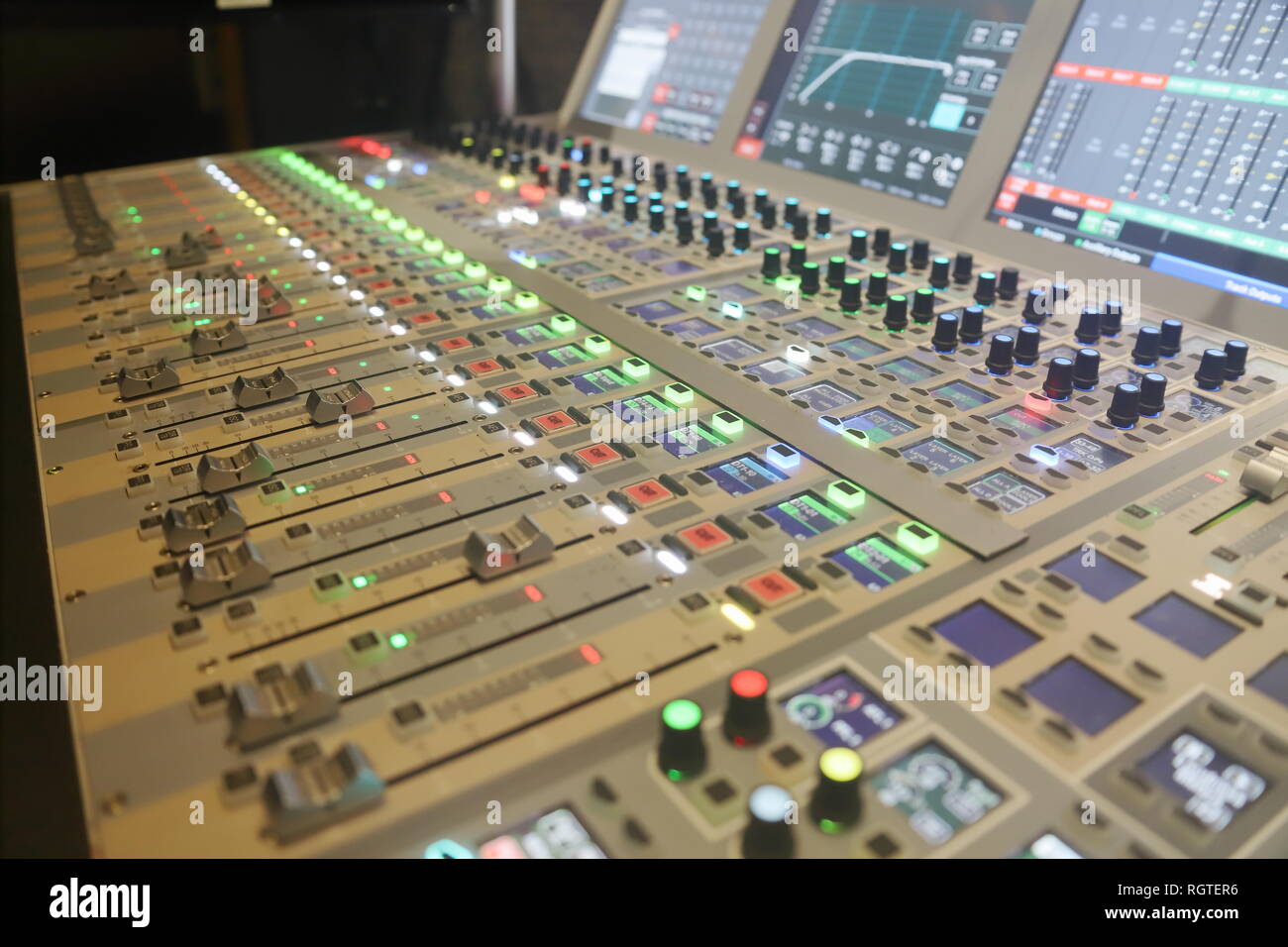 Mixing music professional equipment hi-res stock photography and images ...