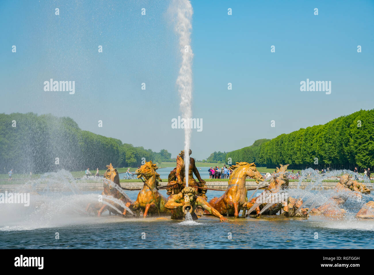Palace Of Versailles Fountain Of Apollo High Resolution Stock ...