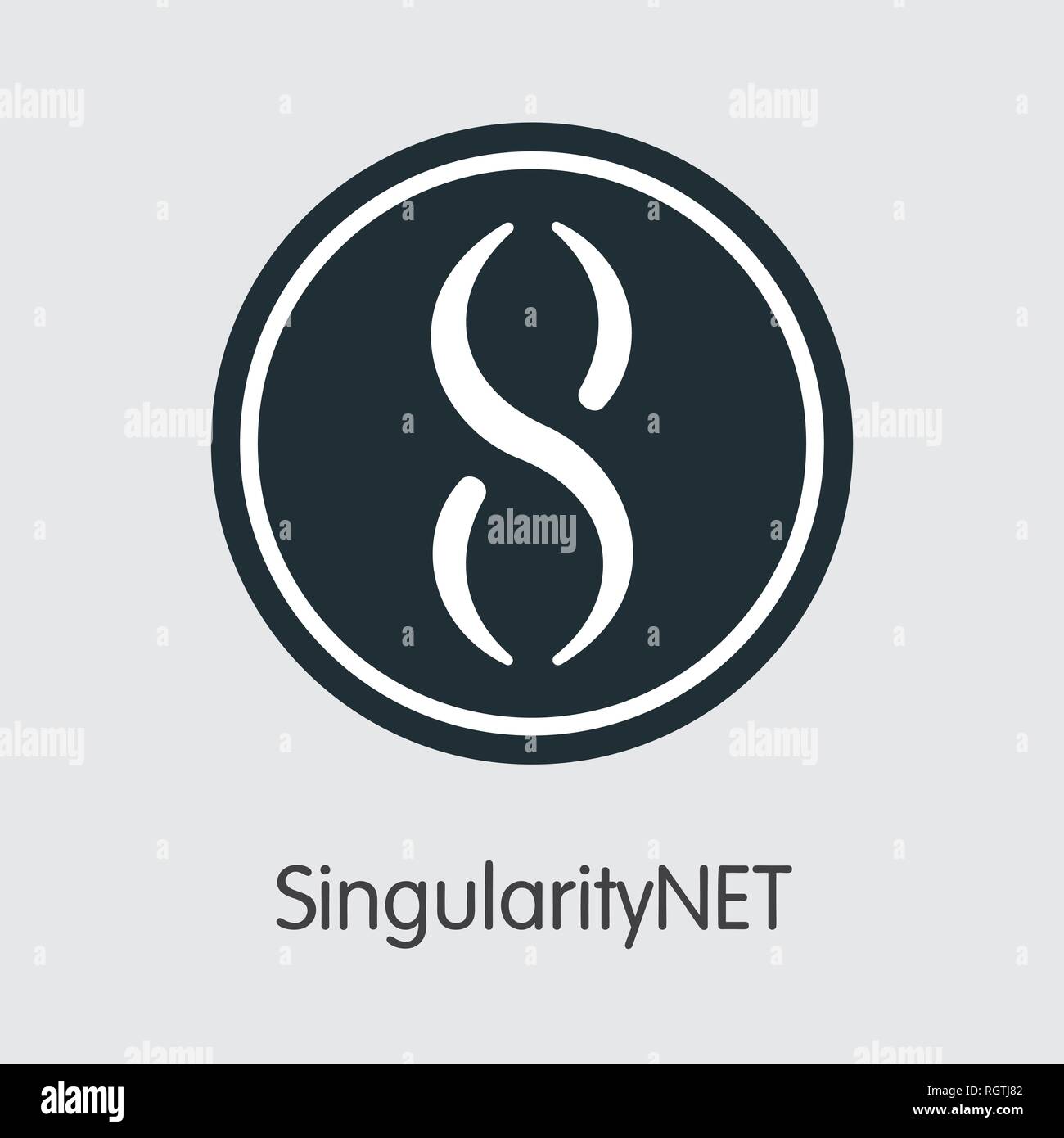 AGI - Singularitynet - The Coin Icon. Vector Illustration Stock Vector Image & Art - Alamy