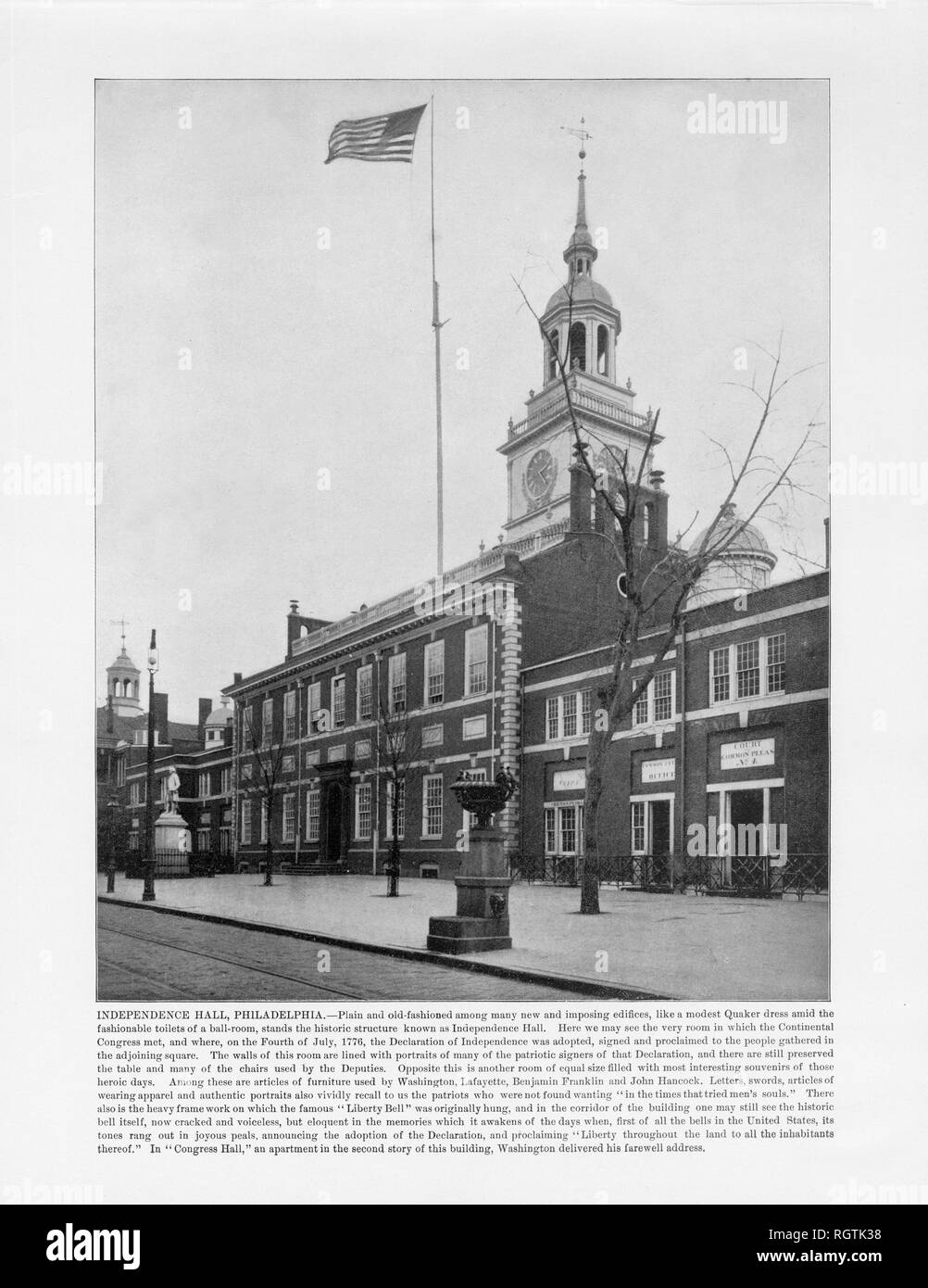 Old independence hall Black and White Stock Photos & Images - Alamy