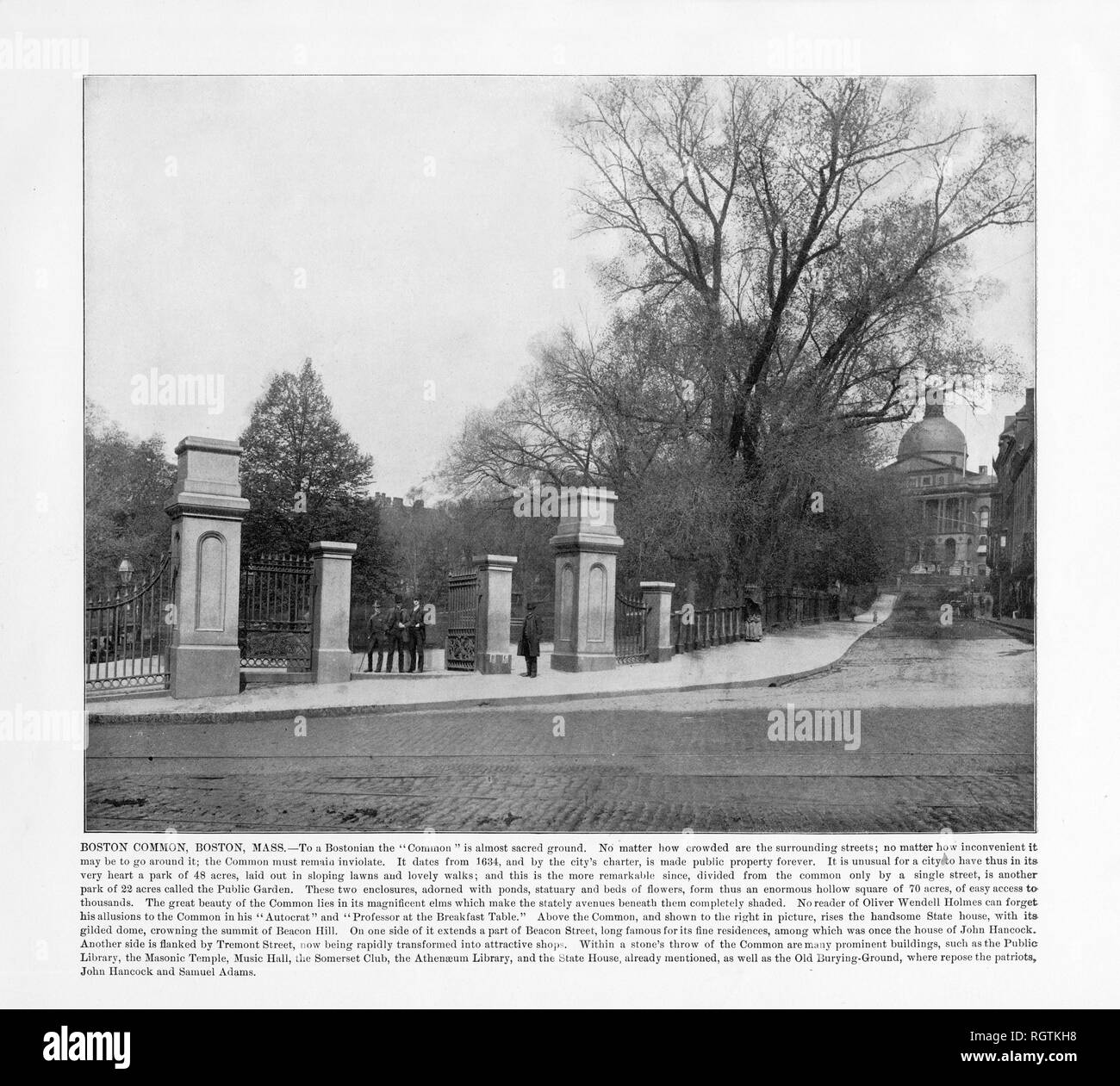 Boston public garden gate hi-res stock photography and images - Alamy