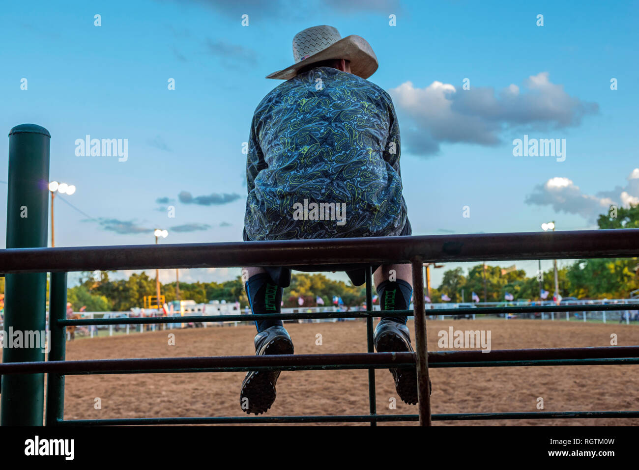 Rodeo clown bullfighter Texas USA Stock Photo - Alamy