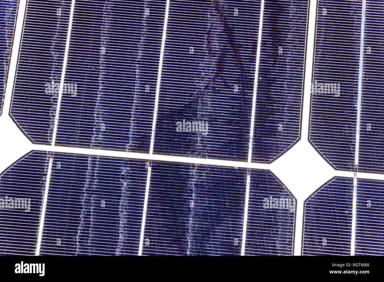 Silicon cells Poly modules with Snail Trails defects in its surface ...