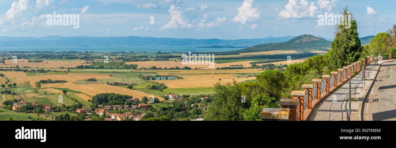 Lake from panicale village hi-res stock photography and images - Alamy