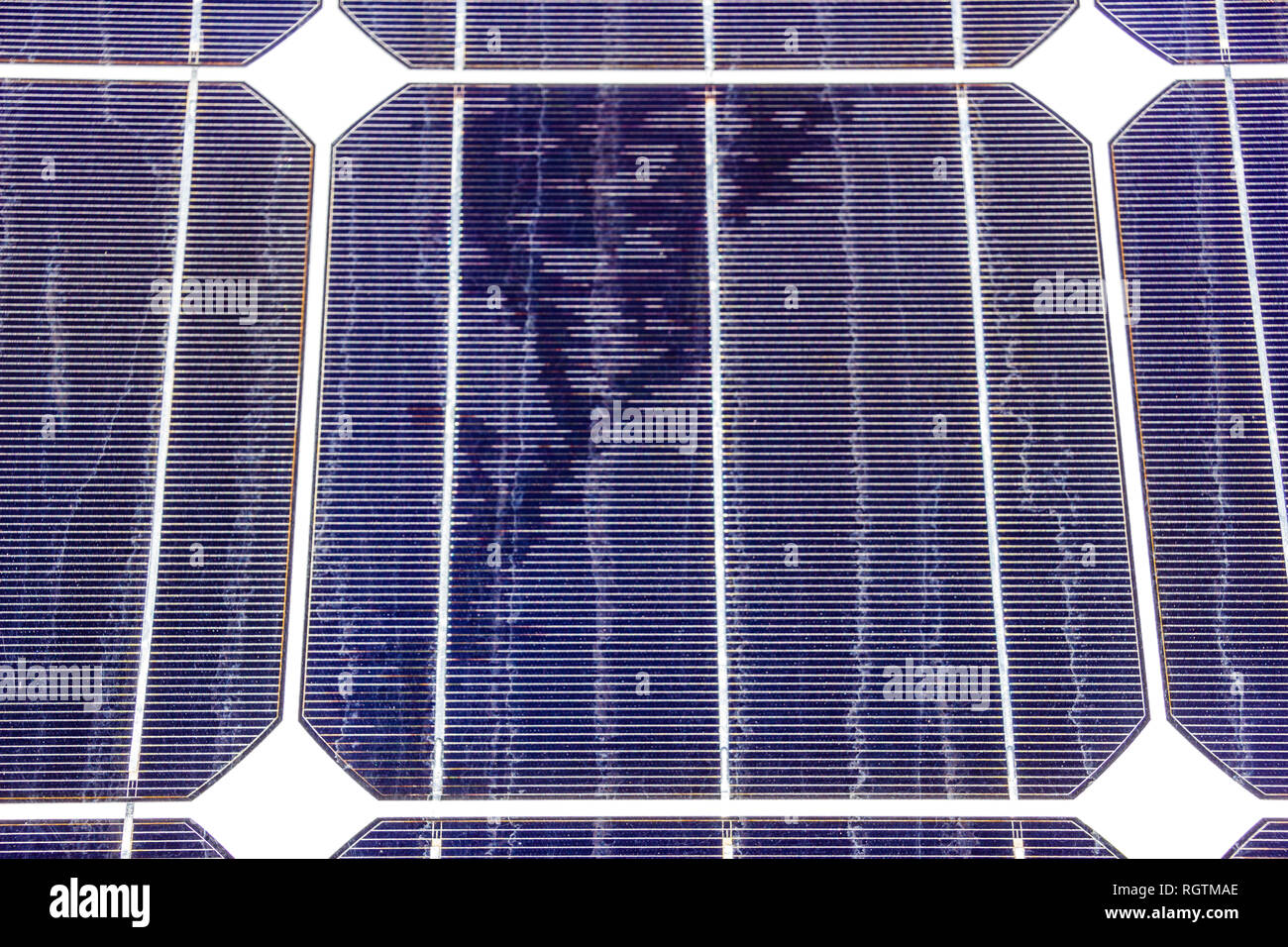 Silicon cells Poly modules with Snail Trails defects in its surface ...
