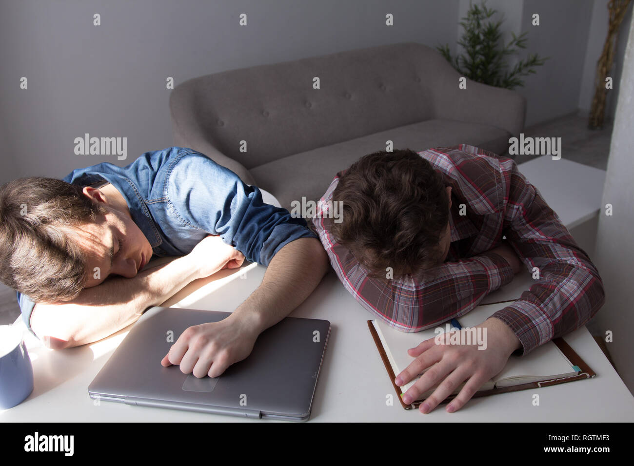 Two Boys Studying Together High Resolution Stock Photography and Images ...
