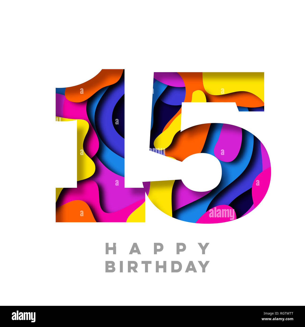 Happy birthday banner cutout hi-res stock photography and images - Alamy
