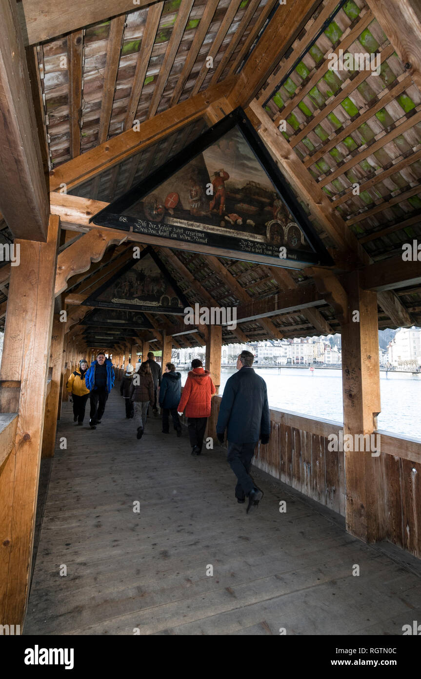 Chapel bridge paintings hi-res stock photography and images - Alamy