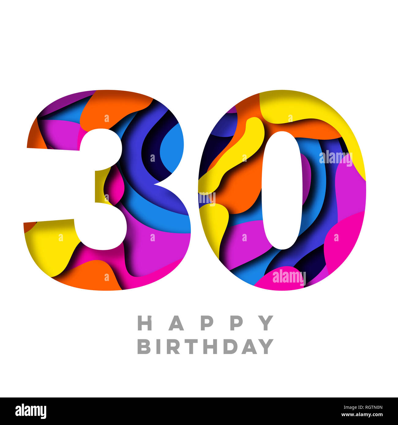 Happy Birthday Banner Cutout High Resolution Stock Photography and ...