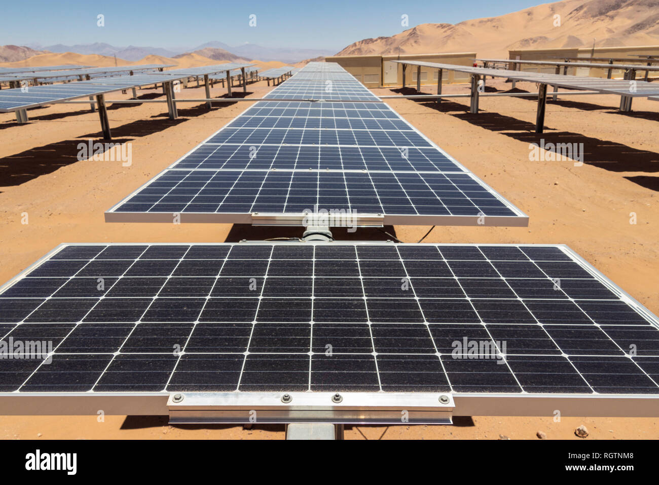 Solar panels in atacama desert hi-res stock photography and images - Alamy