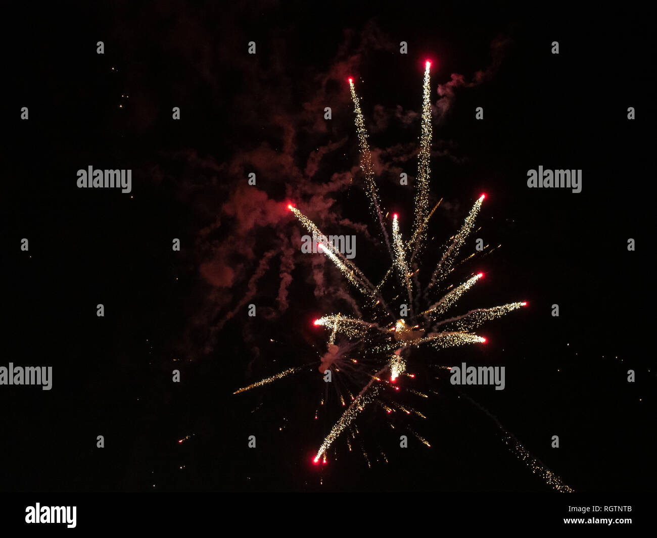 Beautiful firework on night sky hi-res stock photography and images - Alamy