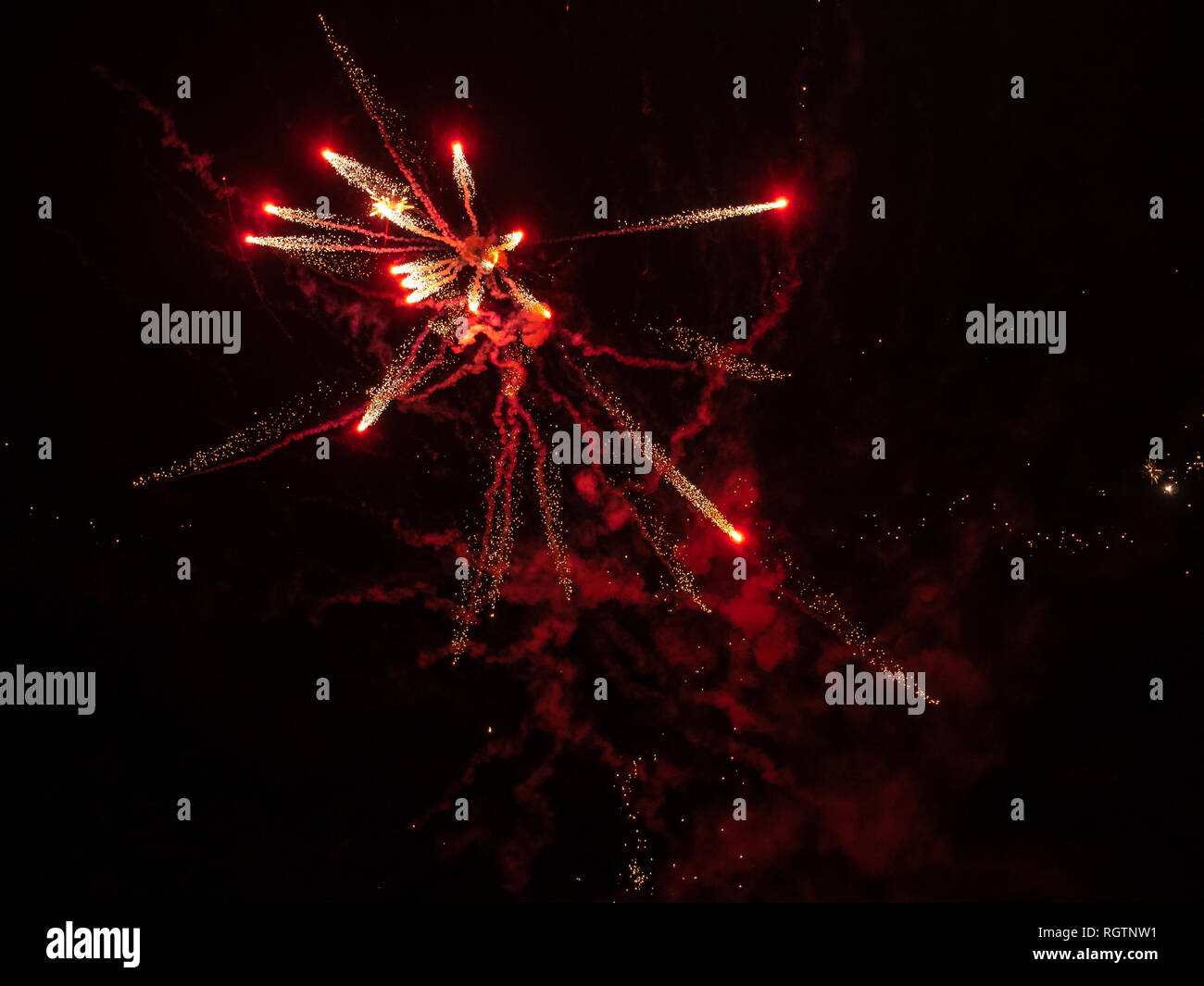 Celebration star fireworks burst hi-res stock photography and images ...