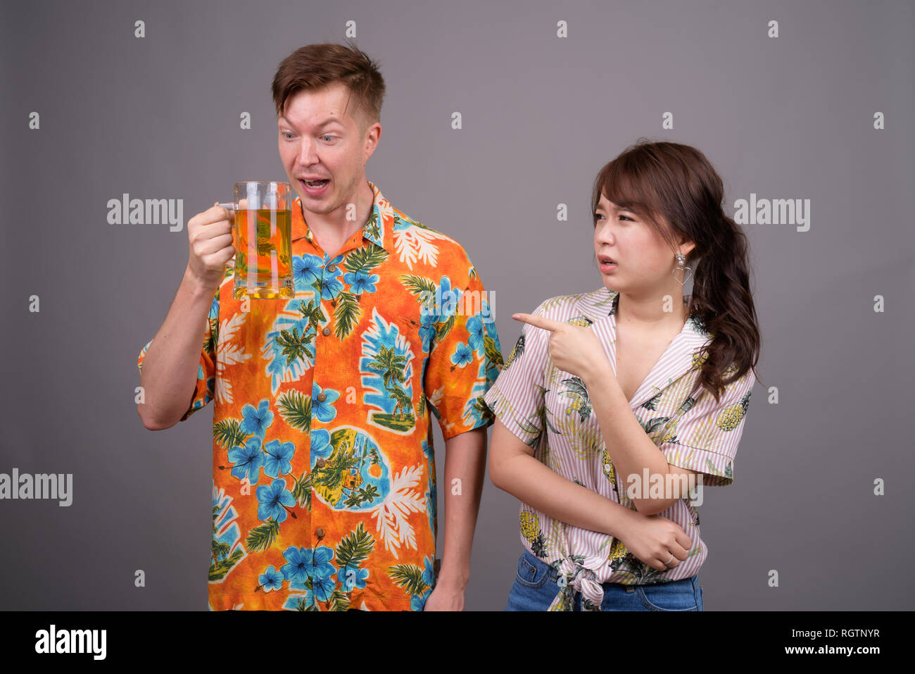 Angry man drinking hi-res stock photography and images - Alamy