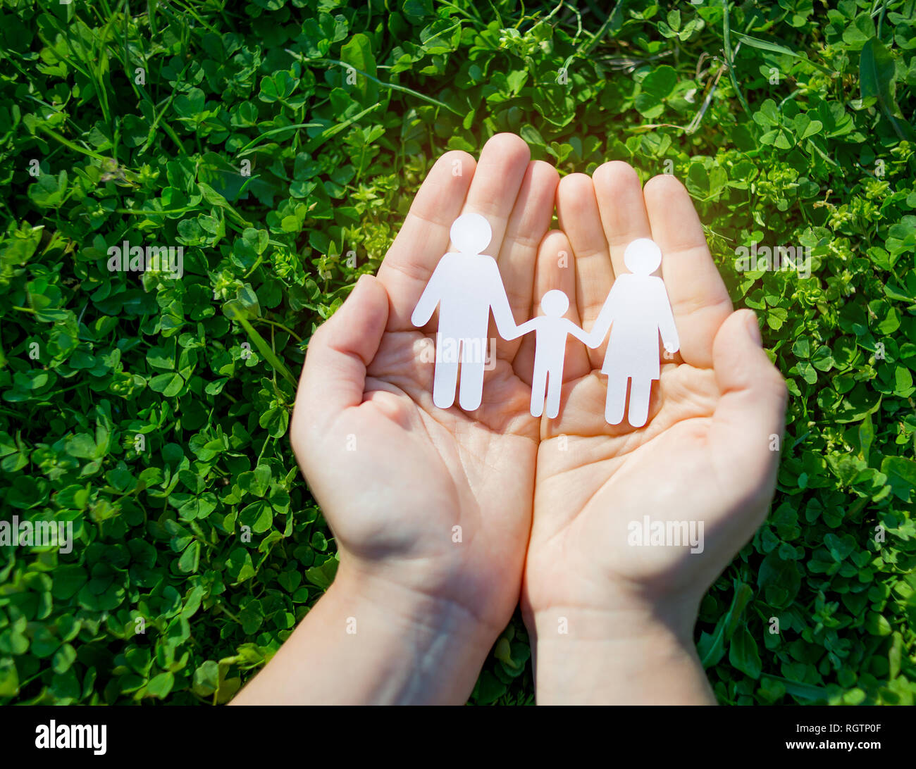 Man hands two paper hi-res stock photography and images - Alamy