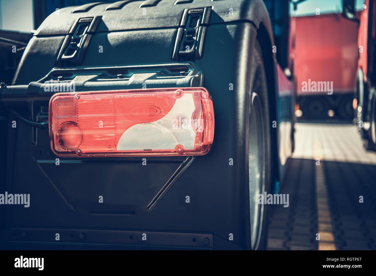 Automotive and Transportation Industry. New Semi Trucks For Sale. Rear ...