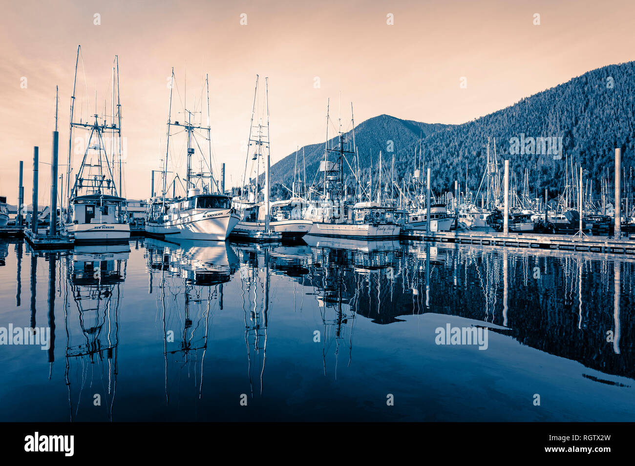 Alaska Sitka Boats Harbor High Resolution Stock Photography and Images - Alamy