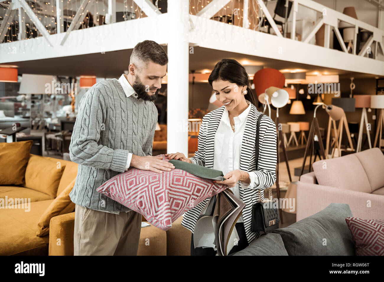 Woman carrying furniture hi-res stock photography and images - Alamy