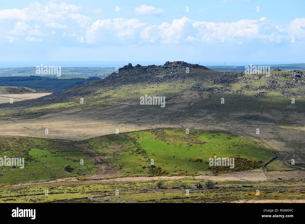 Rough Tor/Brown Willy, Bodmin Moor, Cornwall, 260417 Stock Photo - Alamy