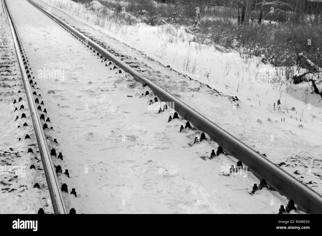Road under railway line Black and White Stock Photos & Images - Alamy