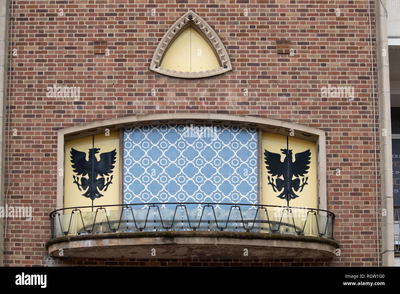 The Godiva clock in Broadgate, Coventry, UK. On the hour a model Lady ...