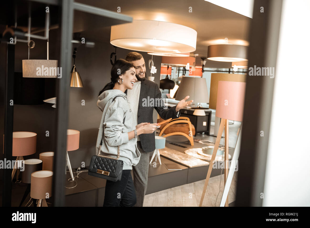 Lady with the lamp hi-res stock photography and images - Alamy
