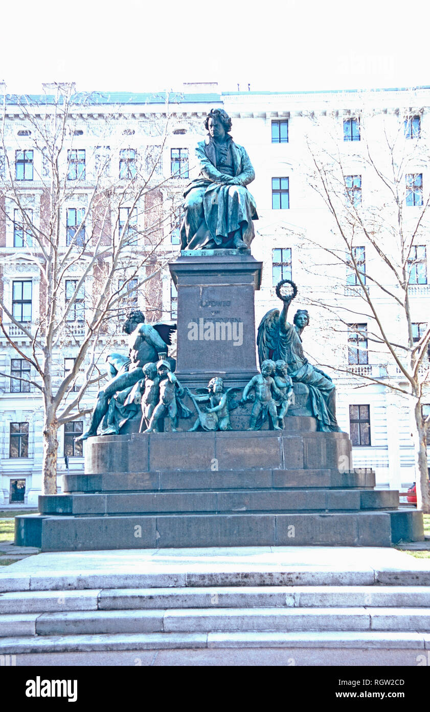 Vienna Austria Beethoven Statue 1880 Europe Stock Photo - Alamy