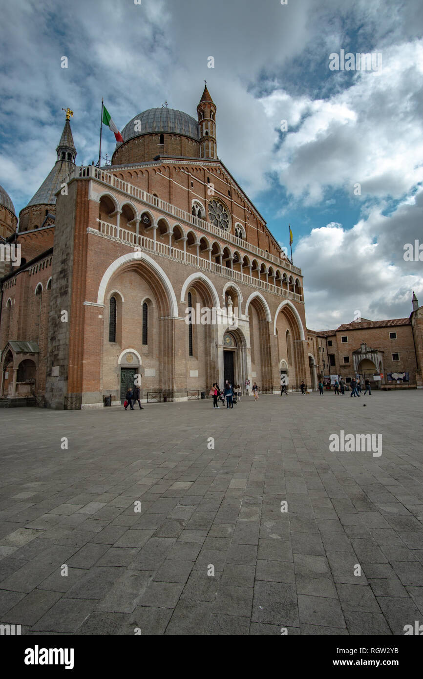 Padova, Italy - October 7, 2018: The Basilica of Saint Anthony of Padua (Basilica di sant ...