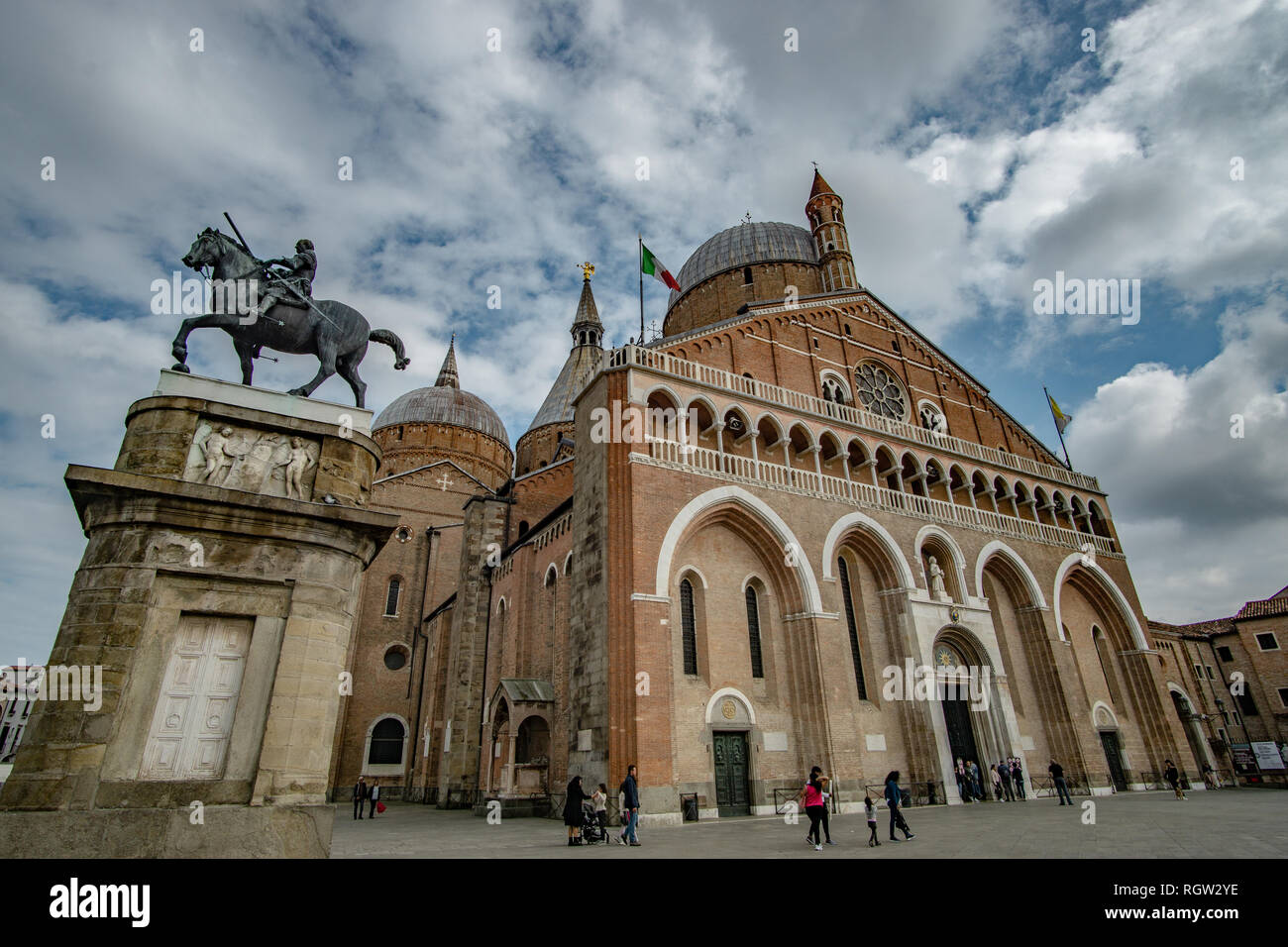 Padova, Italy - October 7, 2018: The Basilica of Saint Anthony of Padua (Basilica di sant ...