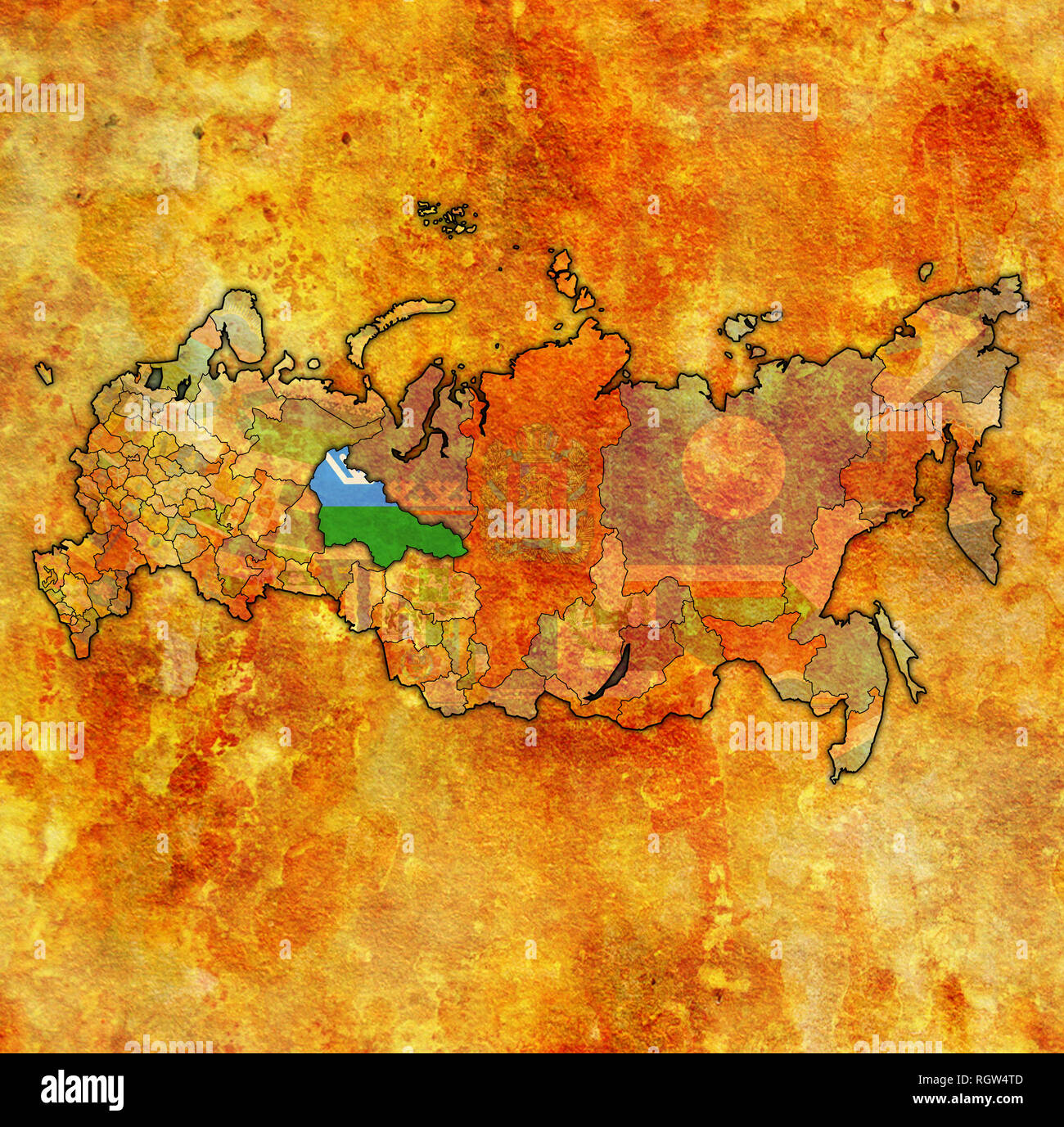 Yugra flag hi-res stock photography and images - Alamy