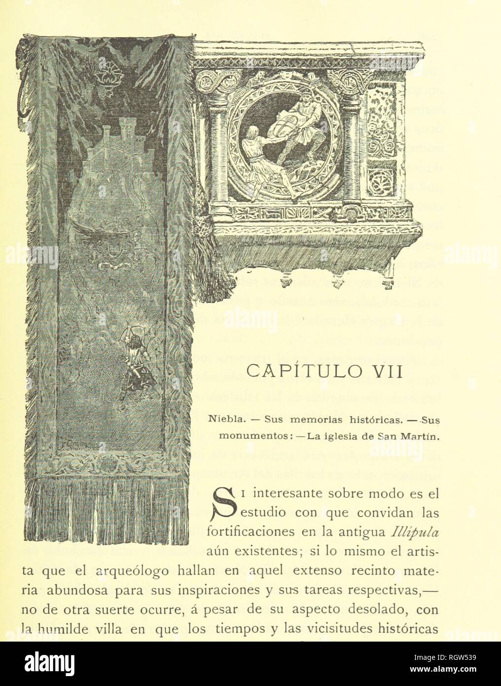 Vintage architectural illustration Stock Photo - Alamy