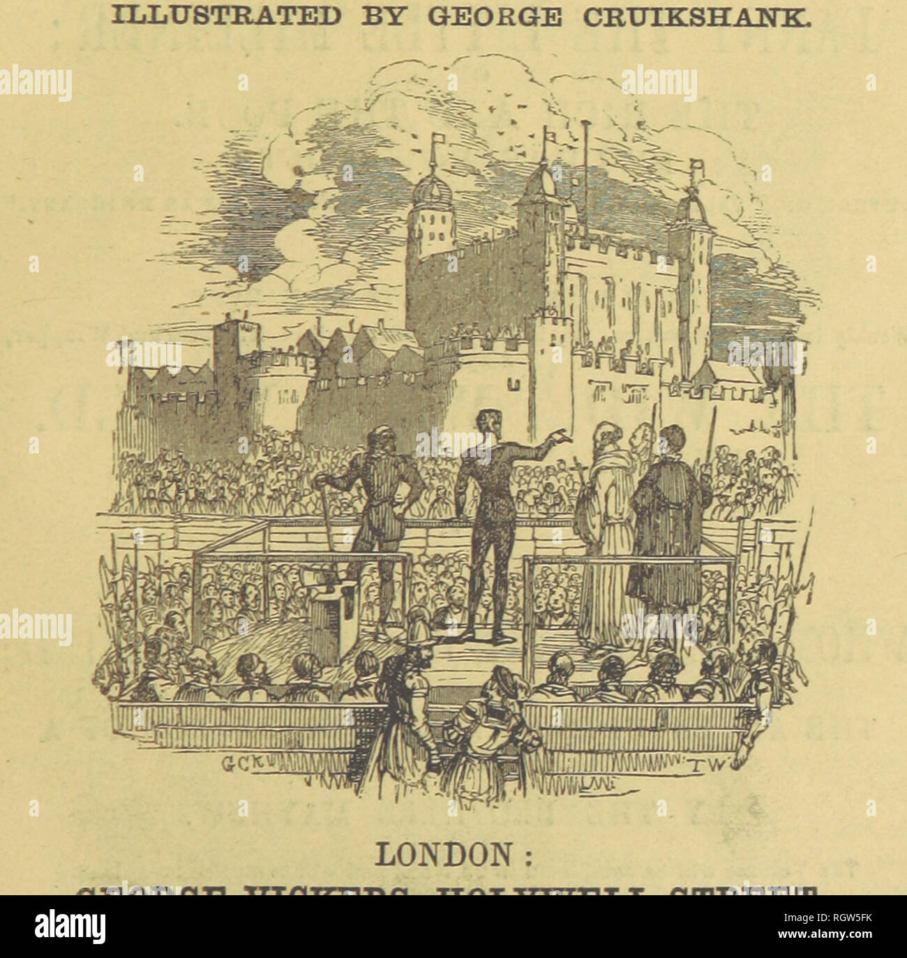 Vintage architectural illustration Stock Photo - Alamy