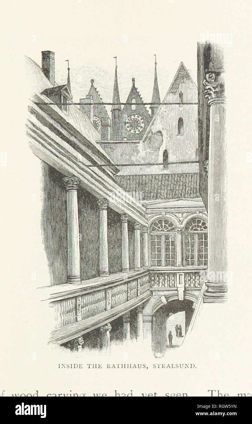 Vintage architectural illustration Stock Photo - Alamy