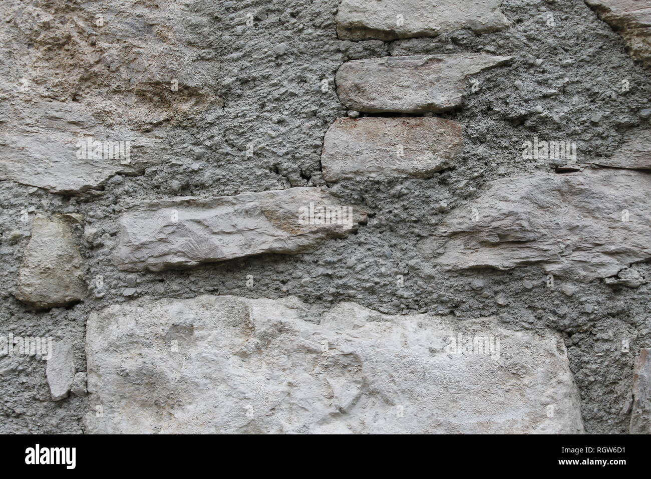 ancient wall with stone bricks. Old building material concept Stock ...