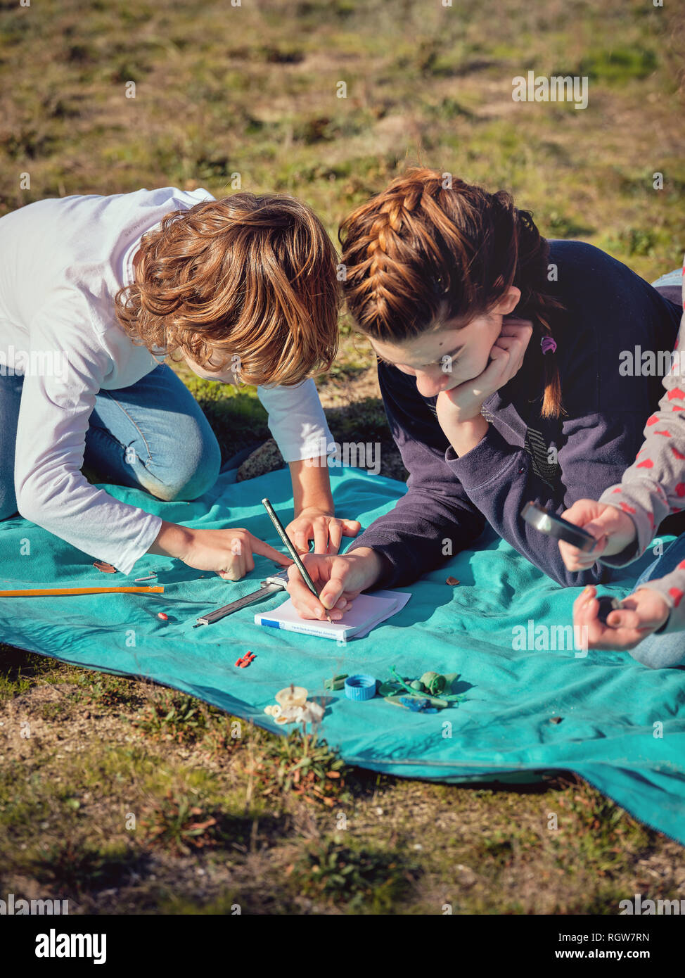 Children Measuring With Ruler High Resolution Stock Photography and ...