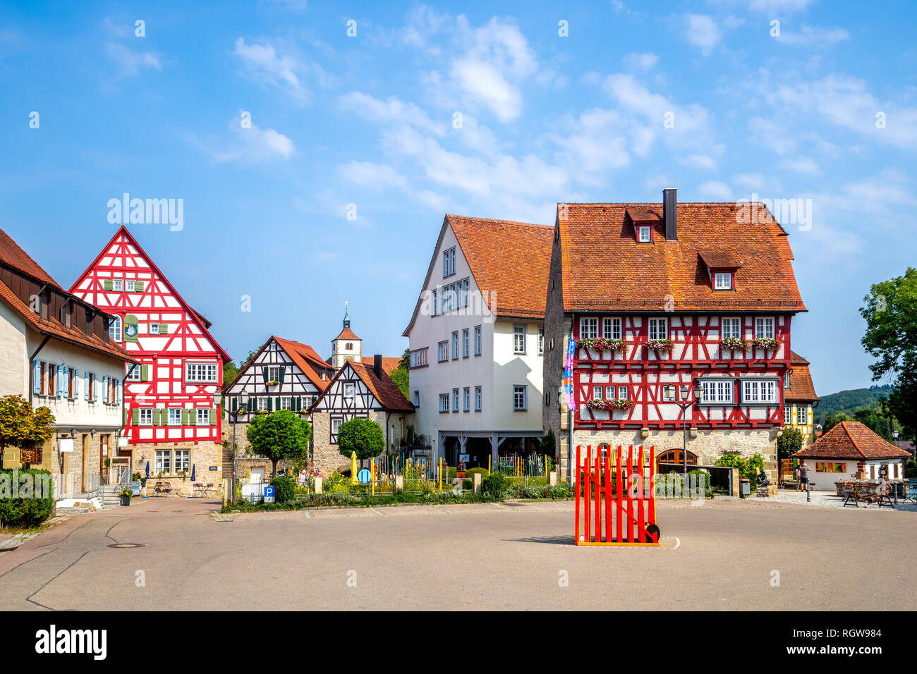 Historical City of Vellberg, Germany Stock Photo - Alamy