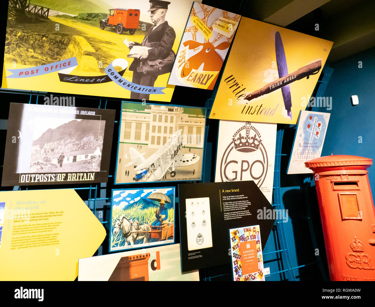 The Postal Museum London Royal Mail Sightseeing History Stock Photo - Alamy