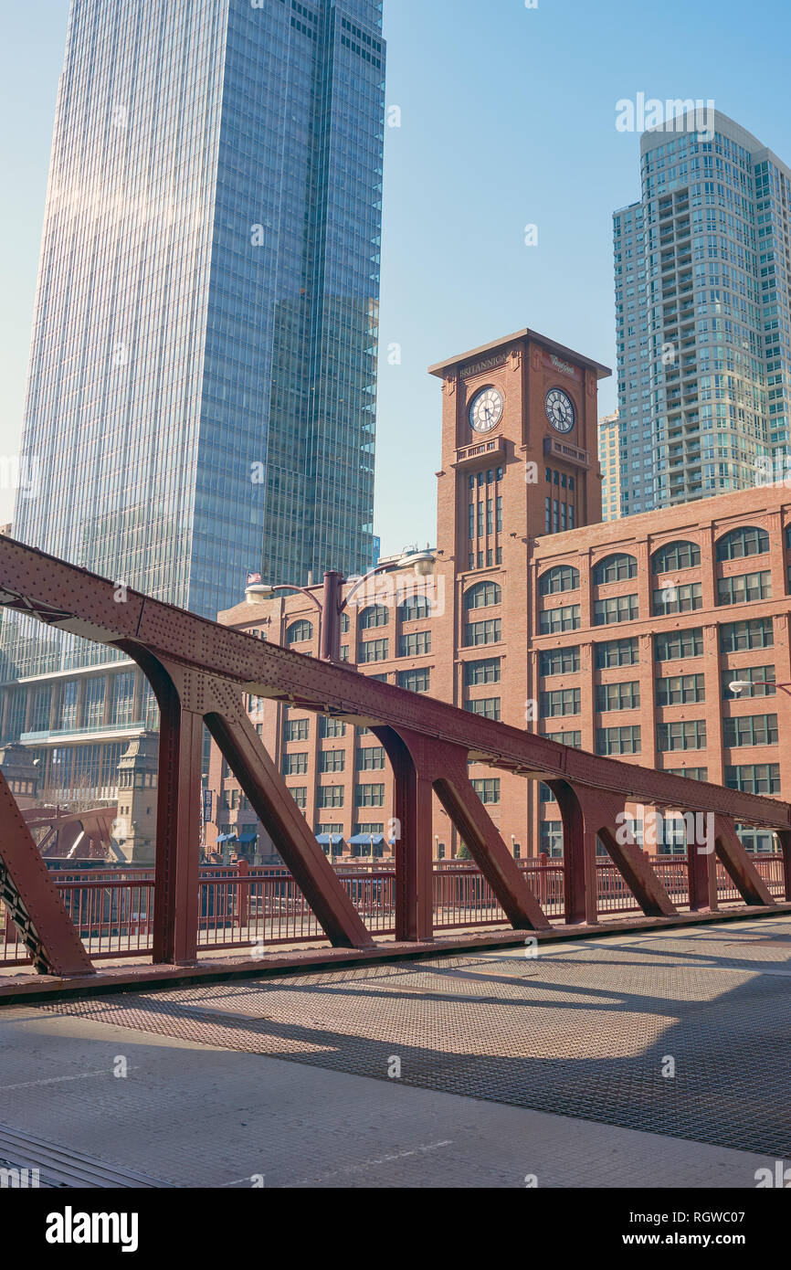 CHICAGO, USA - CIRCA APRIL, 2016: Chicago urban landscape at daytime ...
