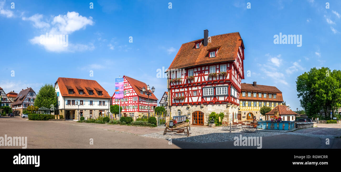 Historical City of Vellberg, Germany Stock Photo - Alamy